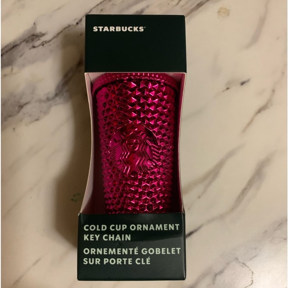 Starbucks | Accessories | Starbucks Pink Cold Cup Ornament Keychain ...